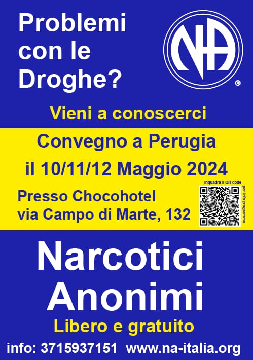 Dipendenze, Narcotici Anonimi fa tappa a Perugia - Perugia Online